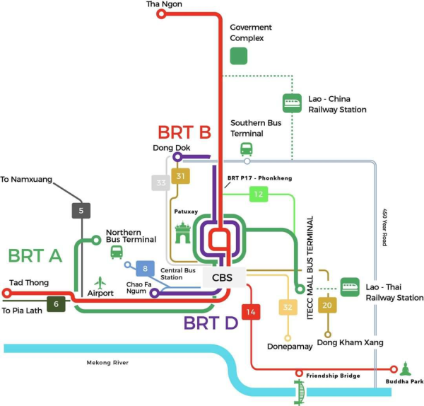 28 BRT Buses to Arrive in Vientiane on Nov 4